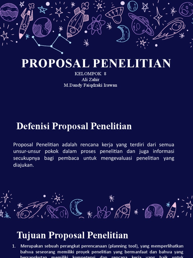 Proposal Penelitian Kelompok 8 | PDF