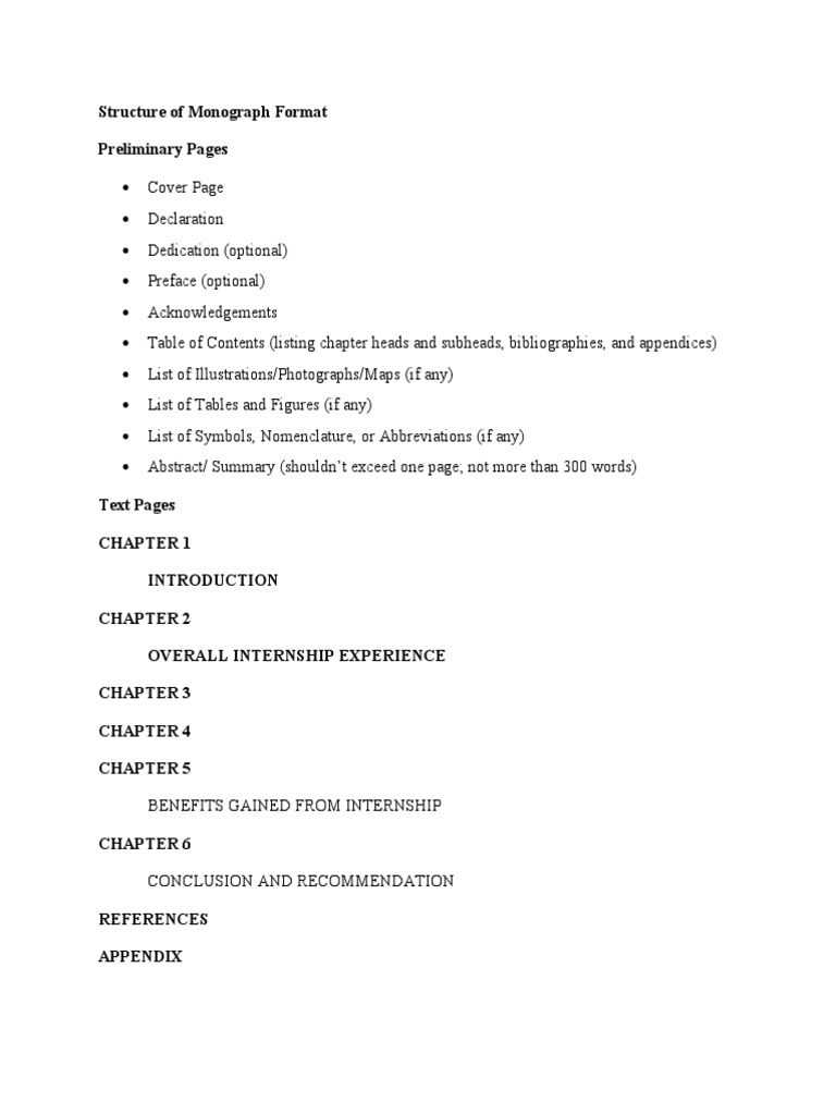 Internship Report Format | PDF | Books
