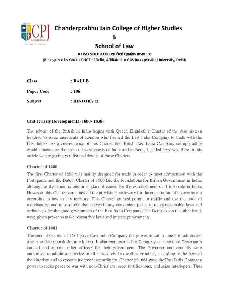 History II Notes CPJ | PDF | Judge | Justice Of The Peace