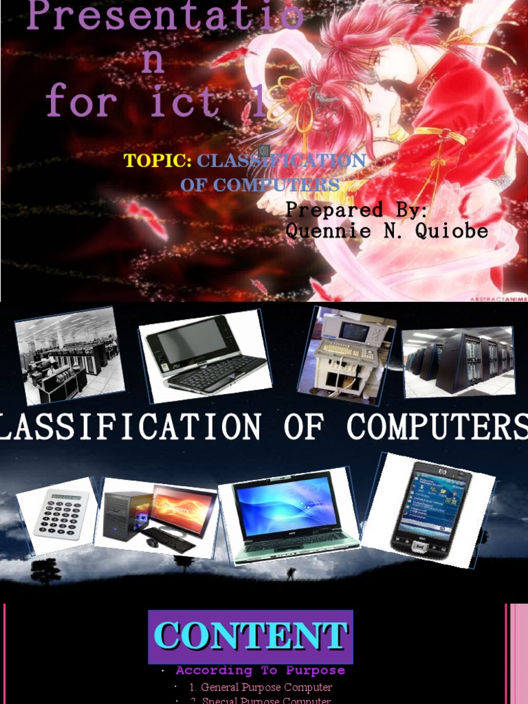 Topic:: Classification of Computers | Download Free PDF | Microcomputers | Personal Computers