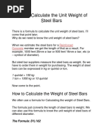 Weight Calculation Chart | PDF | Structural Steel | Pipe (Fluid Conveyance)