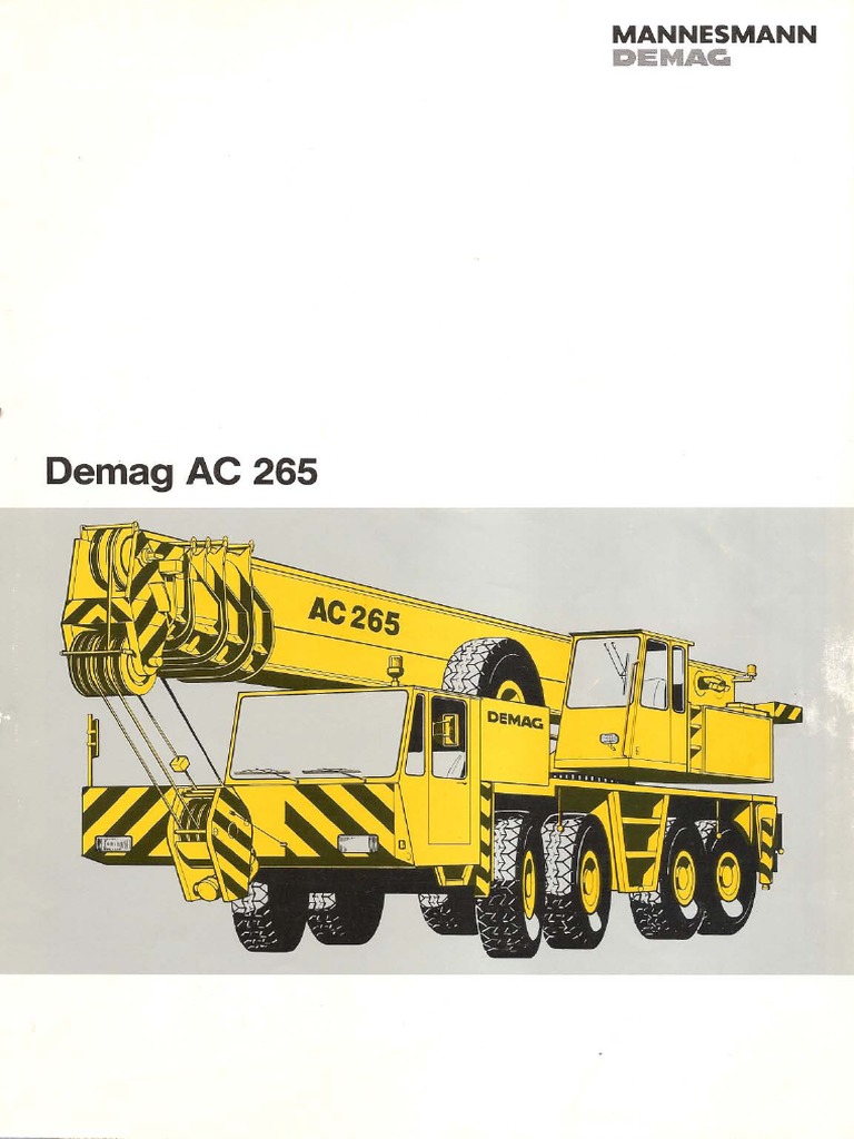 Demag AC265 | PDF | Biens manufacturés | Machine