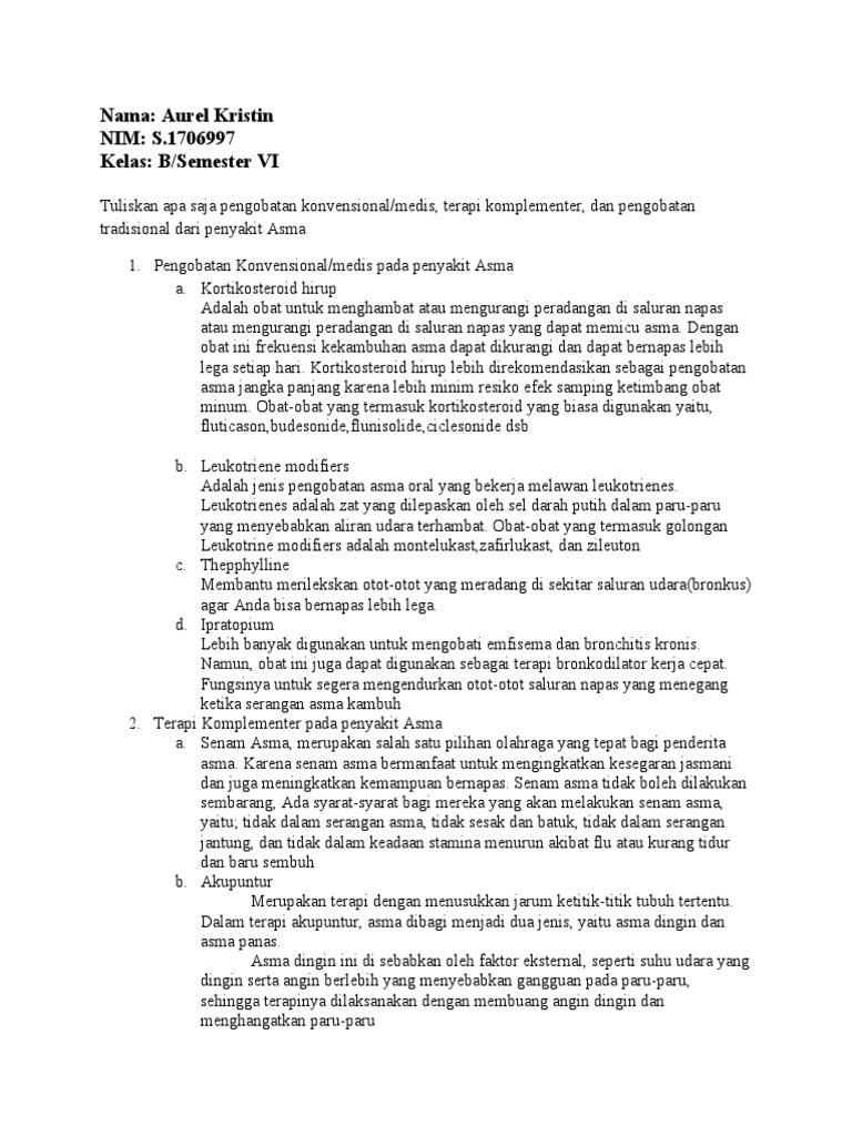 Terapi Asma | PDF