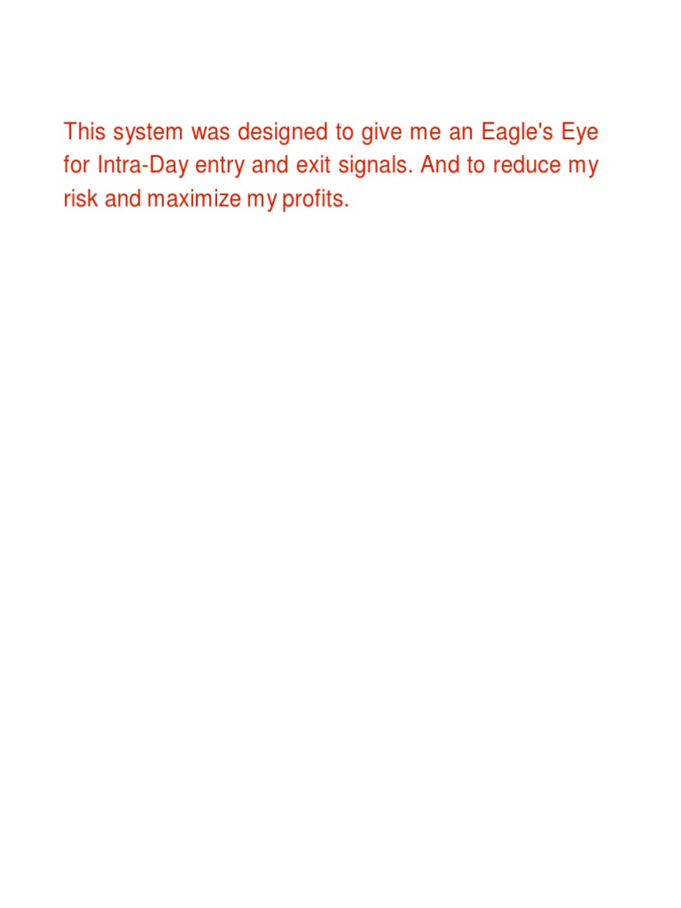 An Eagle's Eye Trading System: Using Simple Indicators and Moving ...