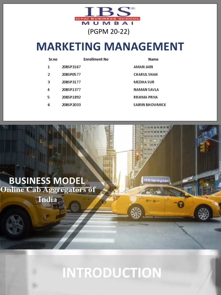 Business Model 1 | PDF | Taxicab | Supply Chain