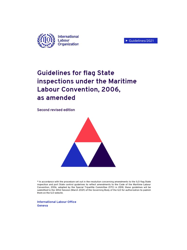 ILO Guidelines For Flag State Inspections Under The Maritime Labour ...