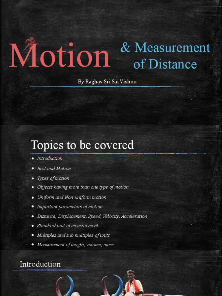 Motion and Measurement of Distance | PDF | Rotation | Length
