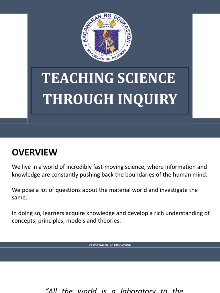 Teaching Science Through Inquiry-1 | PDF | Inquiry Based Learning | Learning