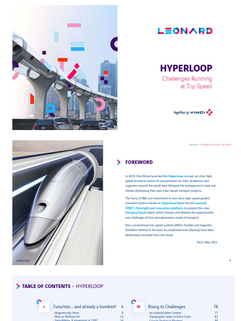 Hyperloop Challenges & Opportunities | PDF | Hyperloop | High Speed Rail