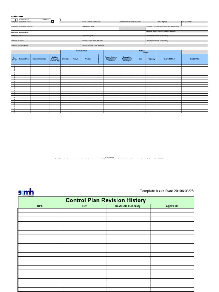 Control Plan: Process Information | PDF | Engineering Tolerance | Science