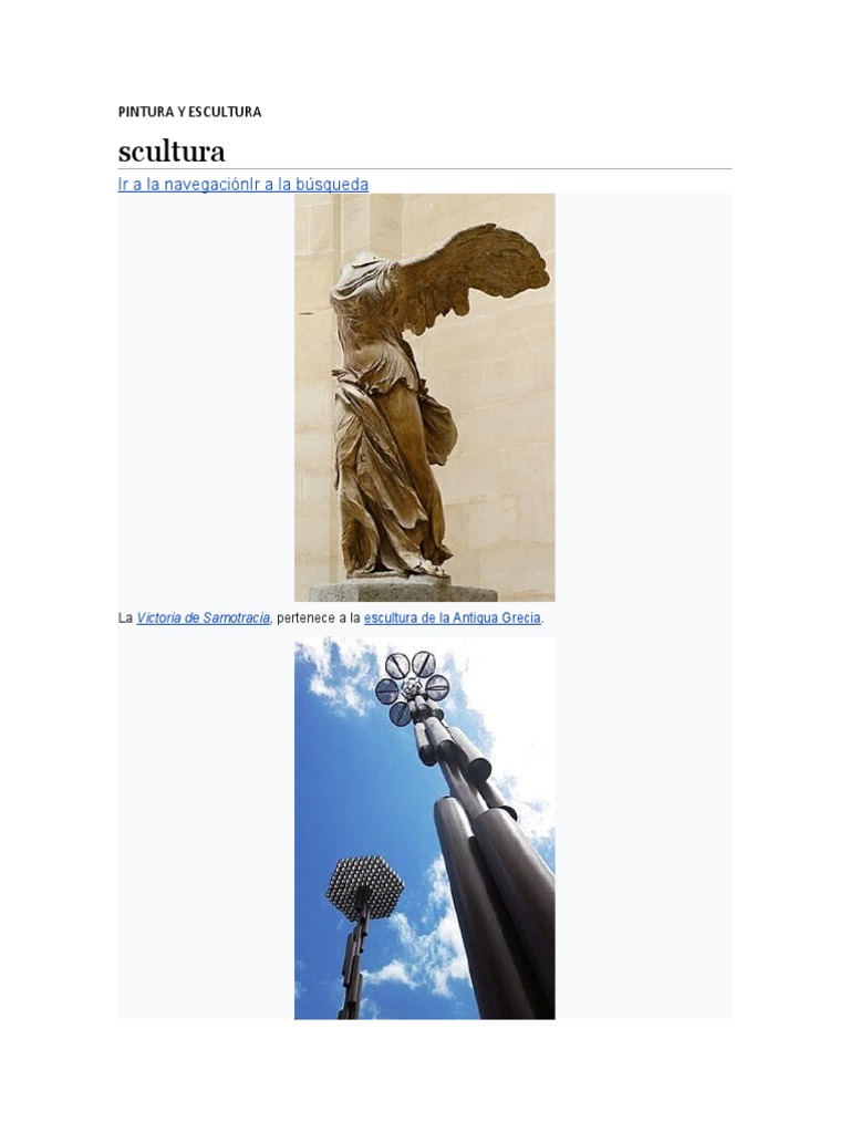Pintura y Escultura | PDF | Escultura | Artes (general)
