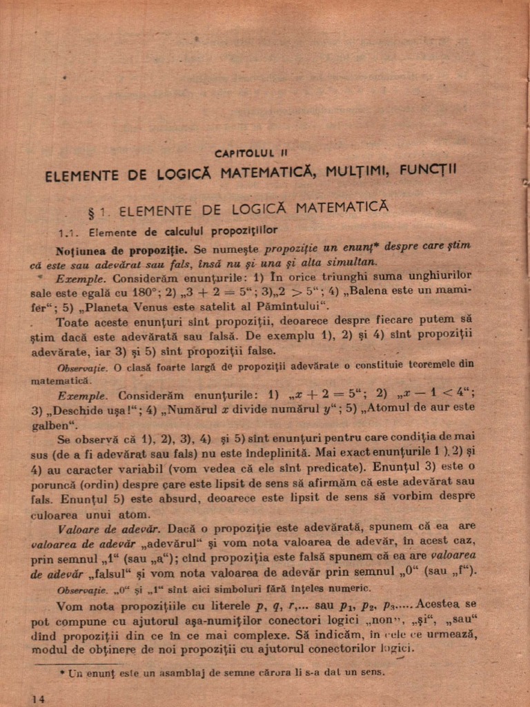 Logica Multimi Functii | PDF