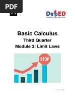 Basic Calculus Module 1 | PDF | Function (Mathematics) | Limit (Mathematics)