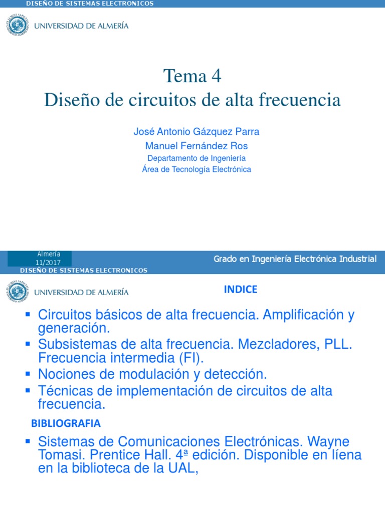 04 210225165458-DSE - TEMA - 4 - Alta - Frecuencia - v04 | PDF | Modulación de frecuencia ...