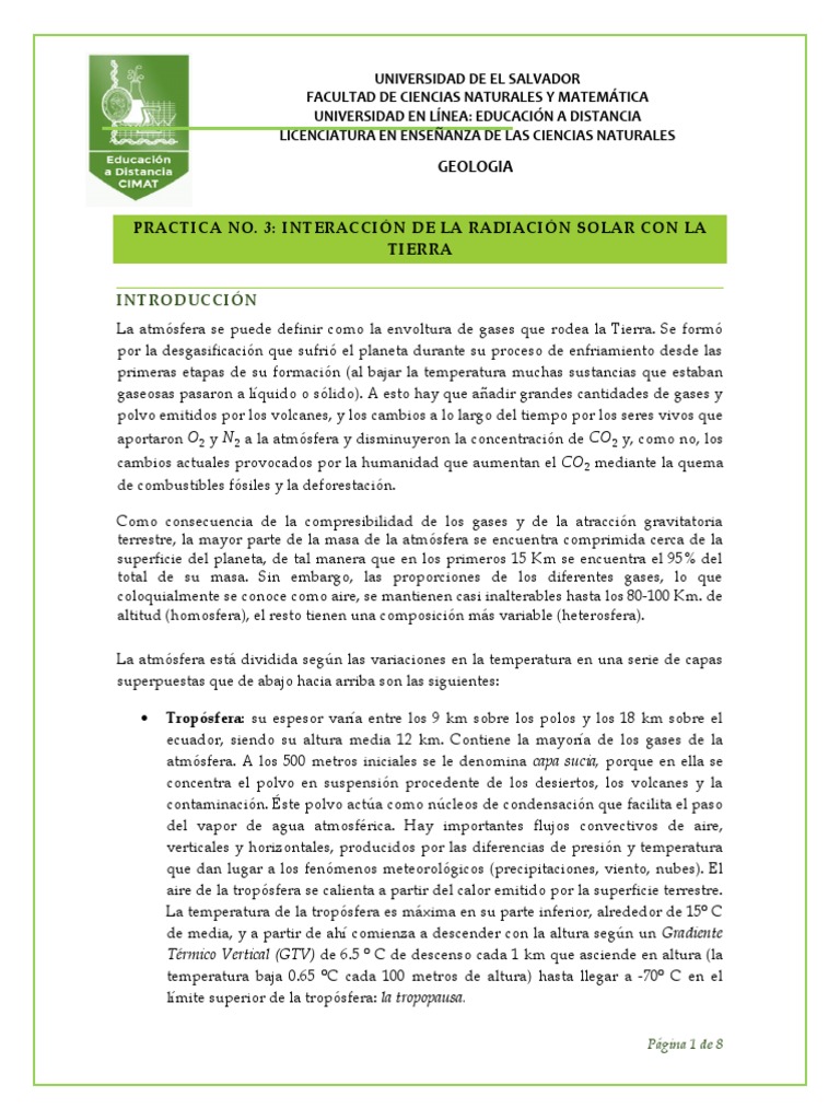 Practica 3 Geologia | PDF | Ionosfera | Aurora