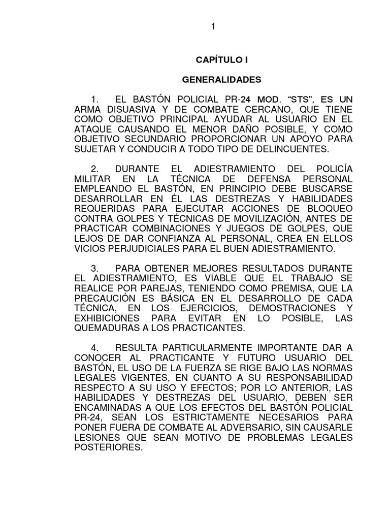 Manual de PR-24 | PDF | Mano | Pie