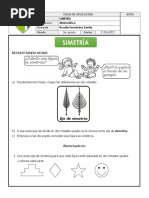 Ejercicios de Simetría para Primaria | PDF