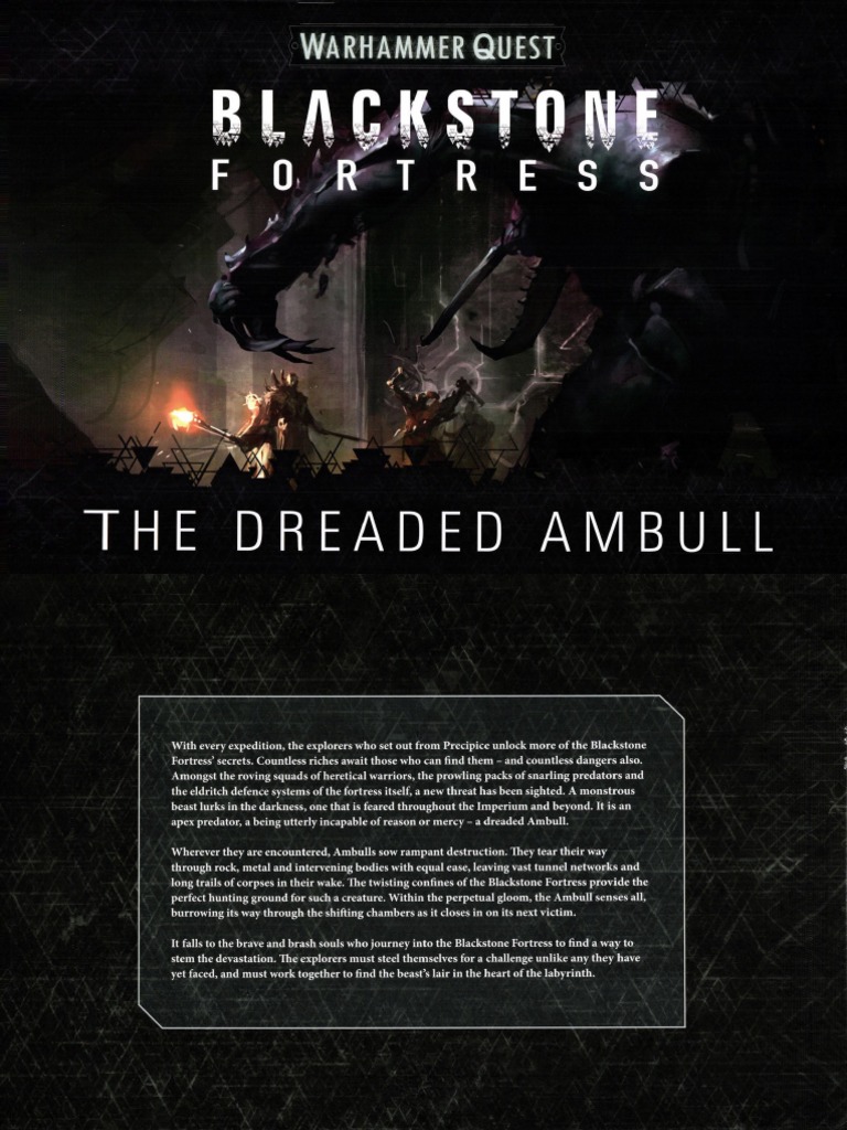 Blackstone Fortress - The Dreaded Ambull | PDF
