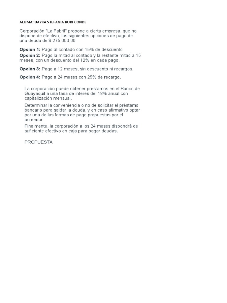 Foro 1 b2 | PDF | Responsabilidad (contabilidad financiera) | Deuda