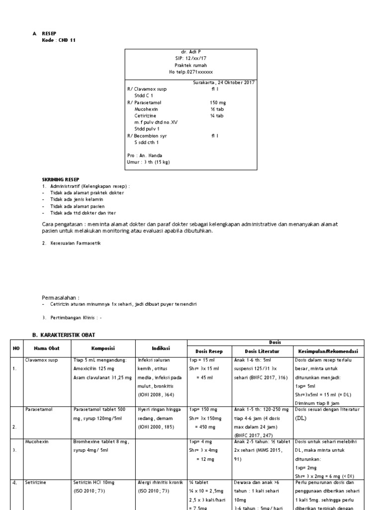 Resep P1 CND 11 | PDF