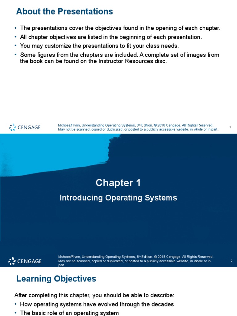 Chapter 1 Introducing Operating Systems | PDF | Operating System | Central Processing Unit