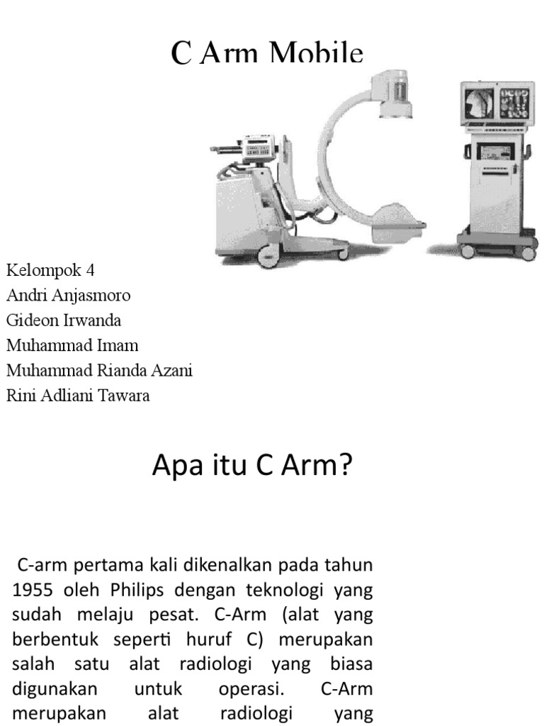 Fungsi dan Komponen C Arm Mobile | PDF | Teknologi & Rekayasa