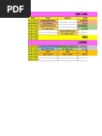Class Schedule Sy 2022 2023 g11 Shs | PDF | Science