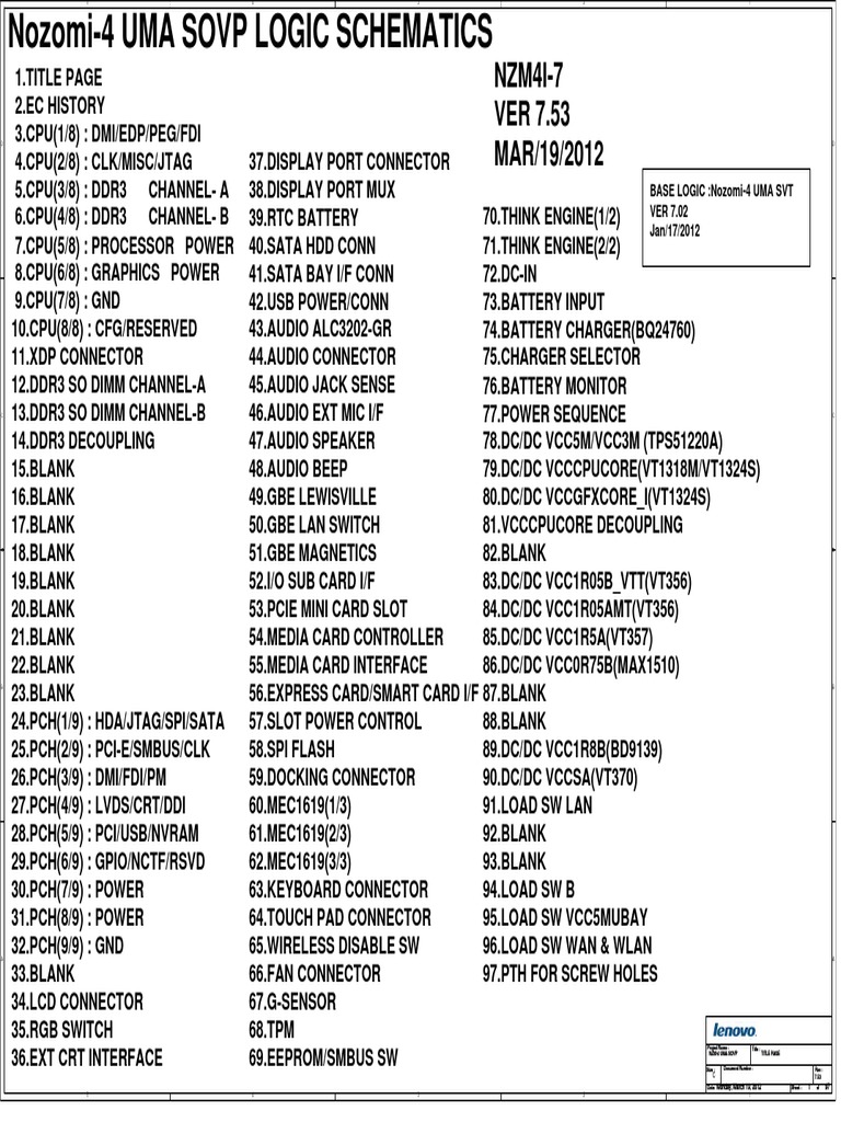 Lenovo t430 Nzm4i-7 Uma Vilt3 Nm-A082 | PDF | Intel | Computer Engineering