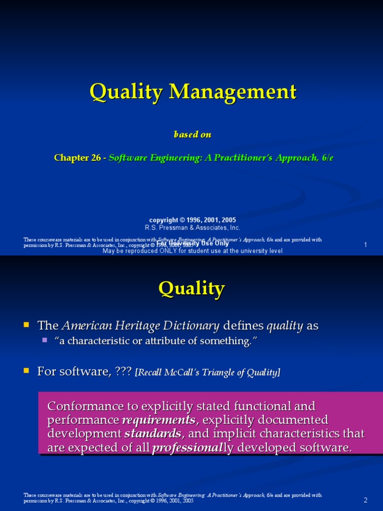 CH 26 | PDF | Reliability Engineering | Software Quality