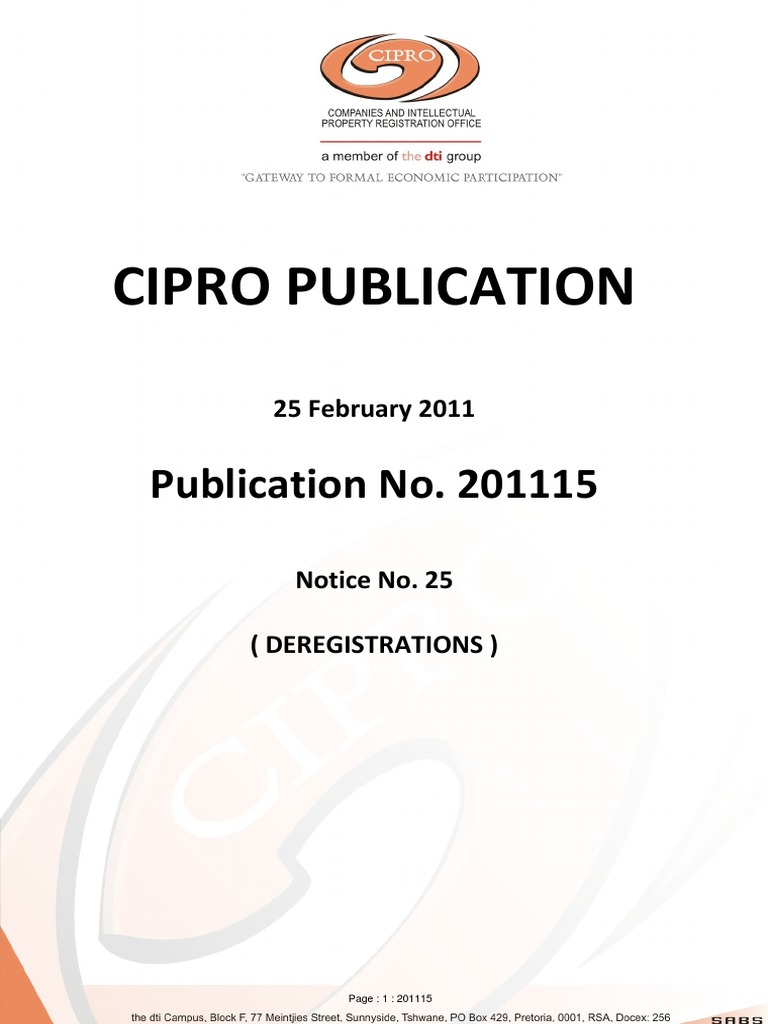 Cipro Publication | PDF | Business Process | Economic Sectors