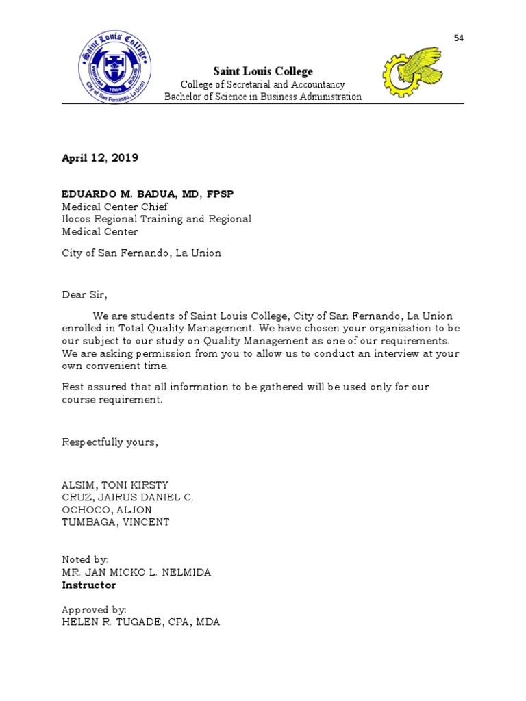 HRM Request Letter Edited | PDF