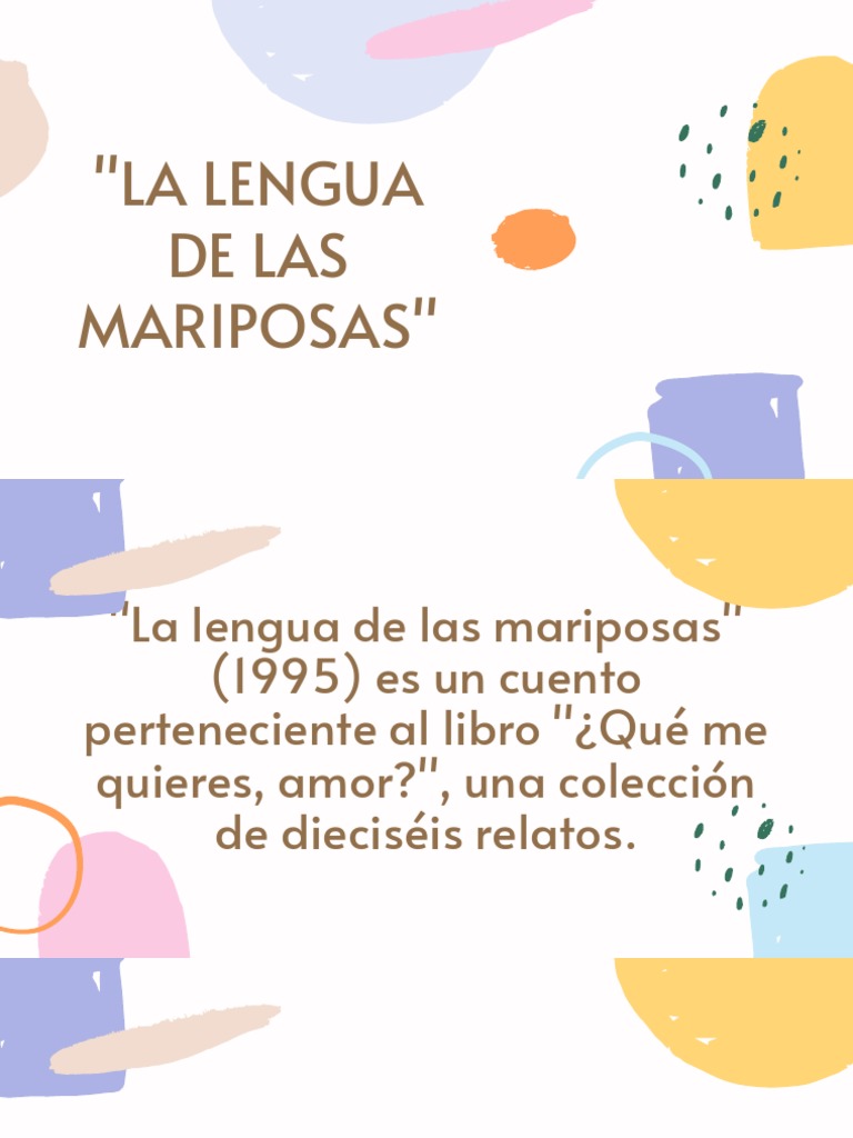 La Lengua de Las Mariposas | PDF | Intertextualidad | Pablo Picasso