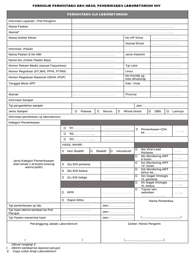 Formulir Catin PKM Cengkareng 2020 | PDF