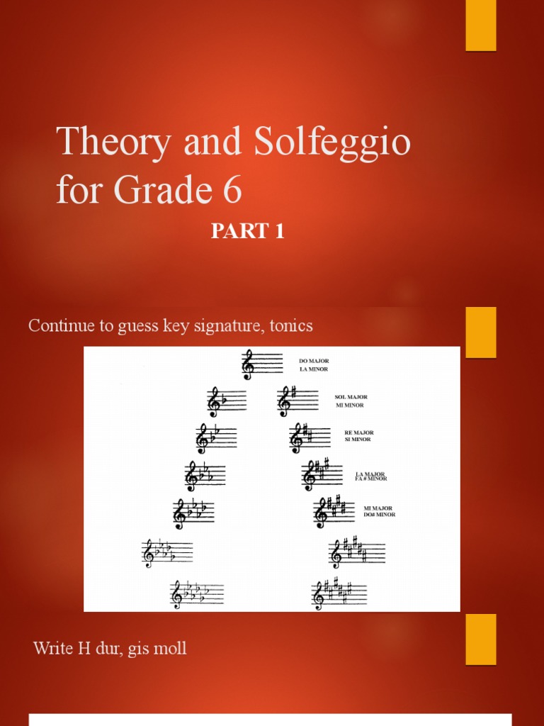 Theory and Solfeggio For Grade 6 | PDF | Language Arts & Discipline ...