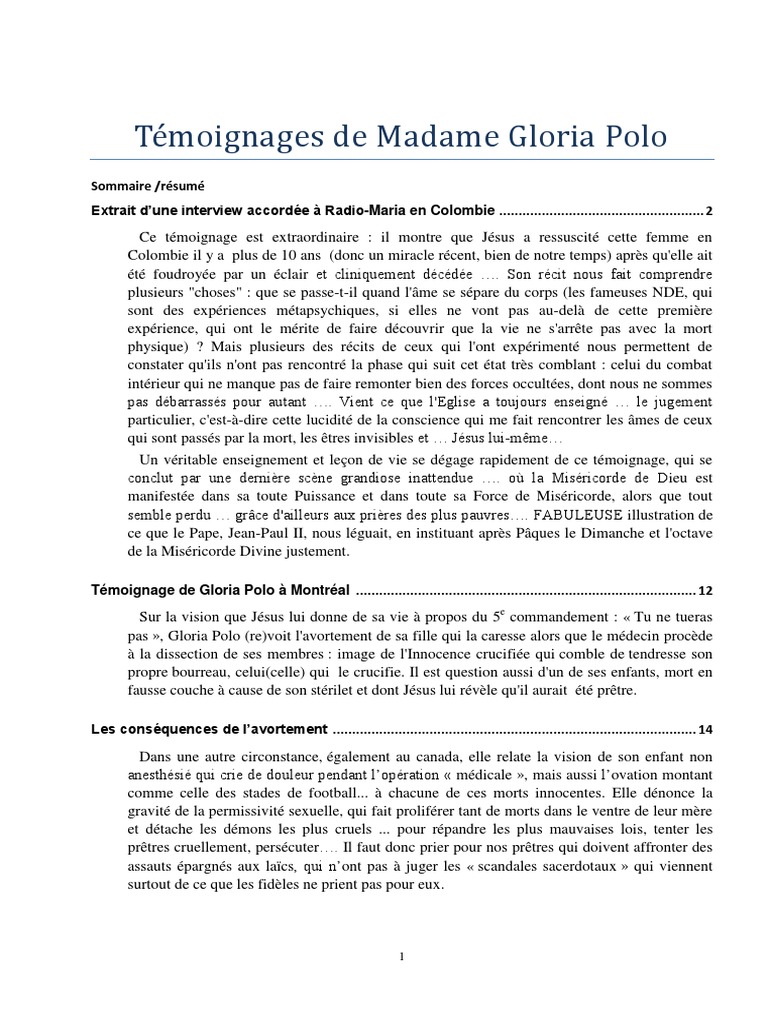 Gloria Polo | PDF | Diable | Amour