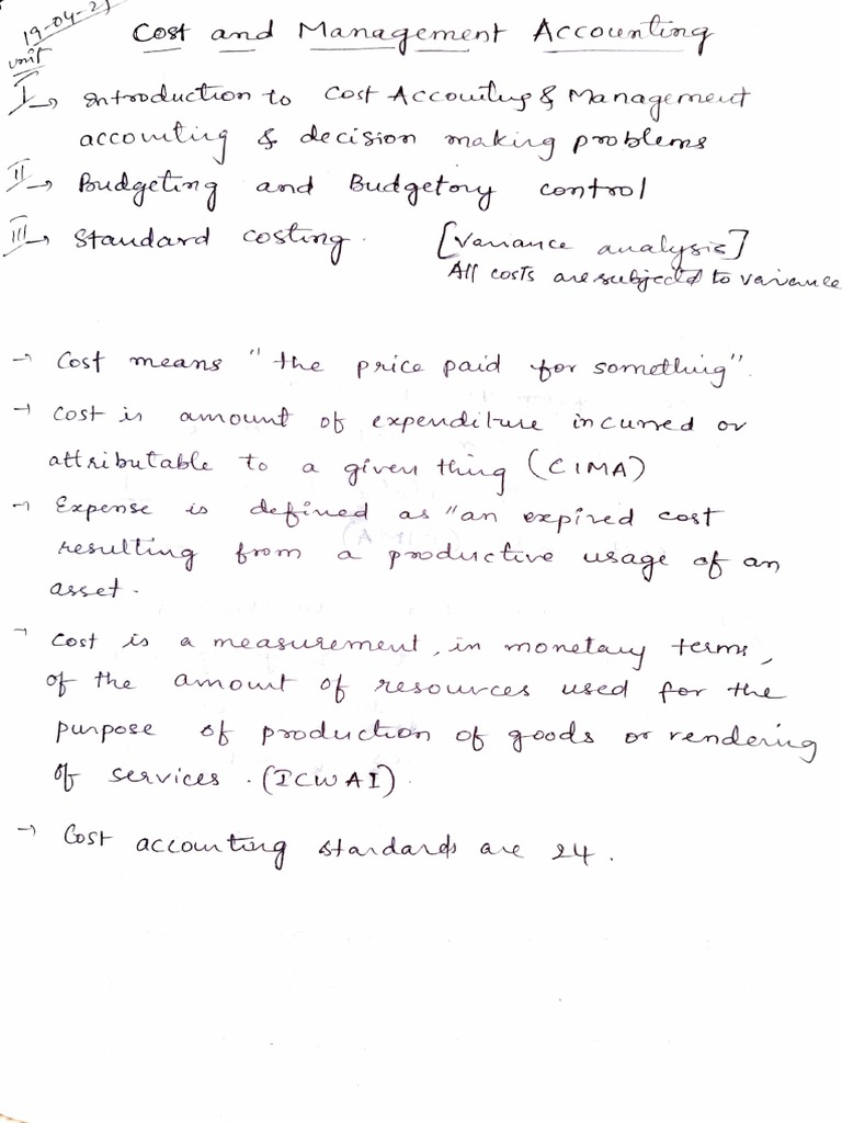 Cma Notes | Download Free PDF | Business | Science