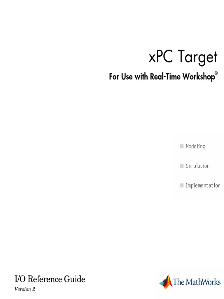 Xpc Target For Use With Real Time Workshop Descargar Gratis Pdf Analog To Digital Converter