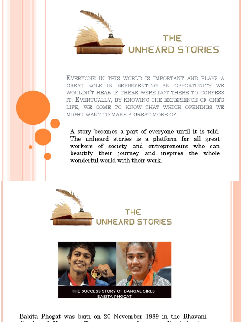 Unheard Stories | PDF | Sports & Recreation