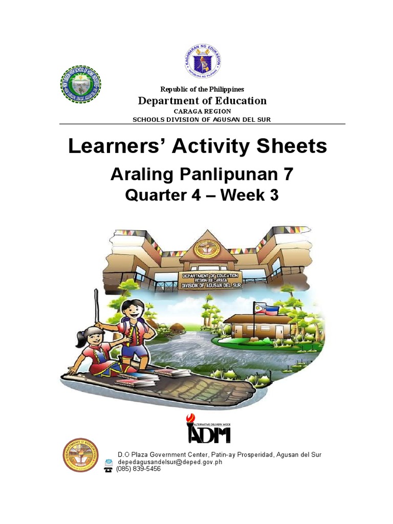 Learners' Activity Sheets: Araling Panlipunan 7 | PDF