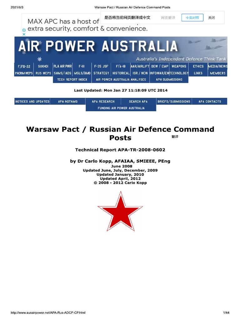 【39】Russian Air Defence Command Posts | PDF