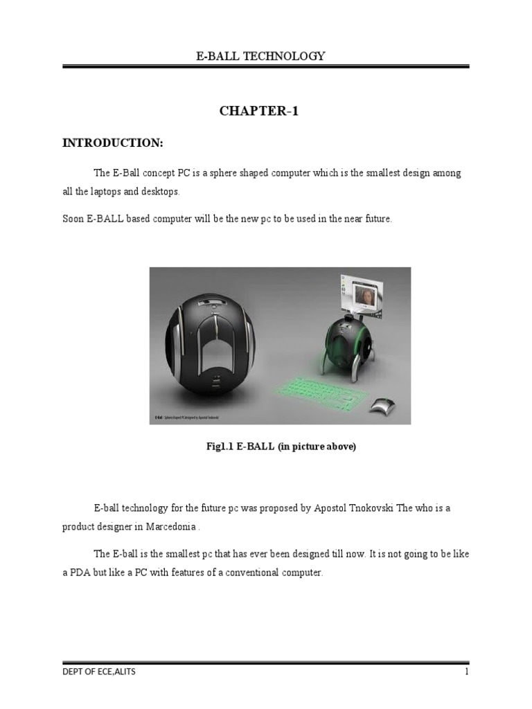 Shashank E-Ball Technology | PDF | Personal Computers | Computer Keyboard