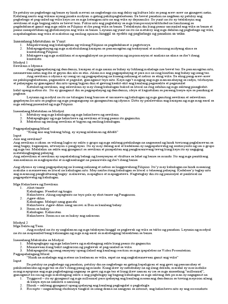 Sawikaan | PDF