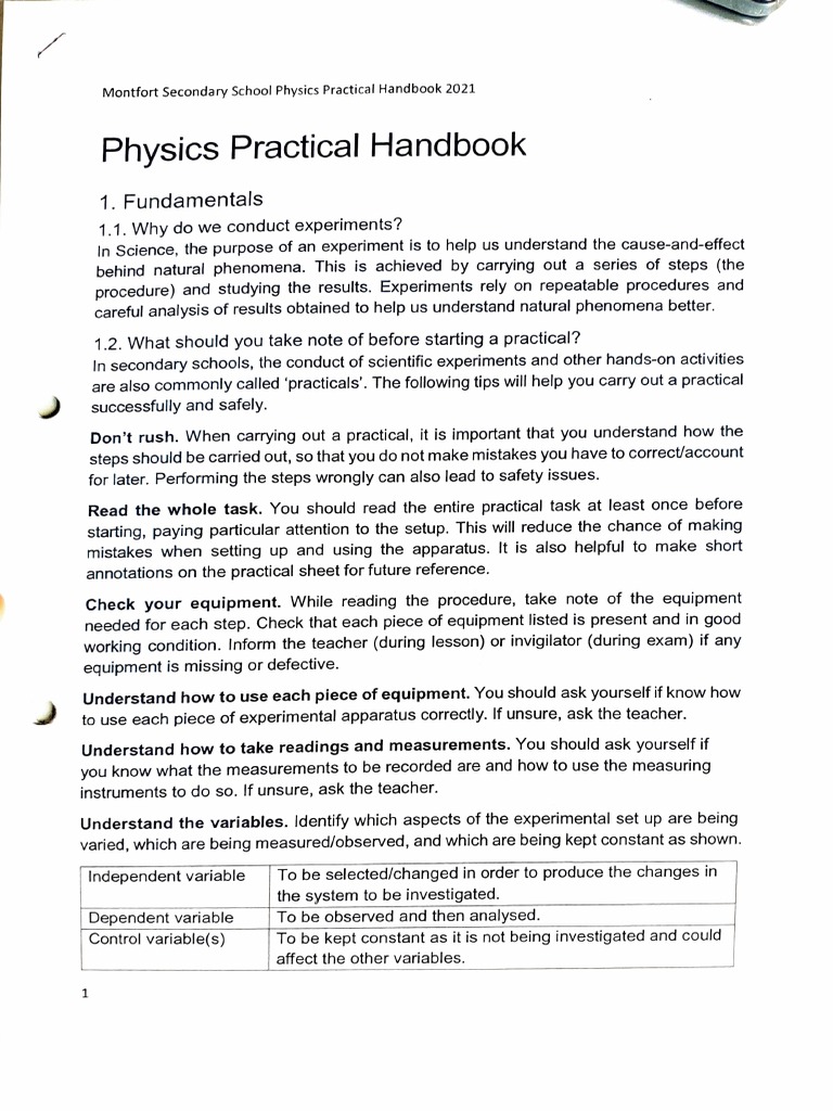 Physics Practical Handbook | PDF | Weighing Scale | Metrology