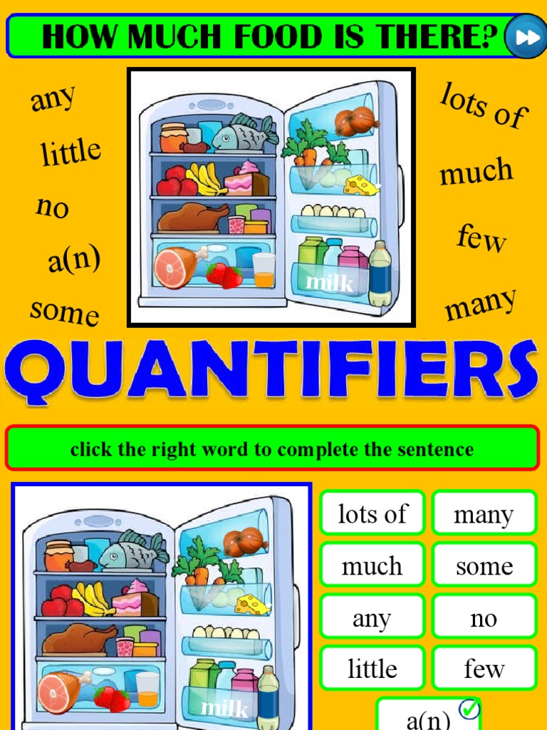 Quantifiers Food Game Fun Activities Games Games Grammar Drills 89148 ...