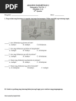 Grade 1 Summative Test in All Subjects - 4th Quarter #2 | PDF