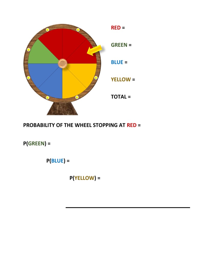 Color probabilities on a spinning wheel | PDF