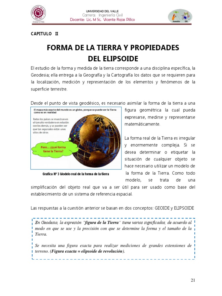 La forma geoide de la Tierra | PDF | Geodesia | Tierra