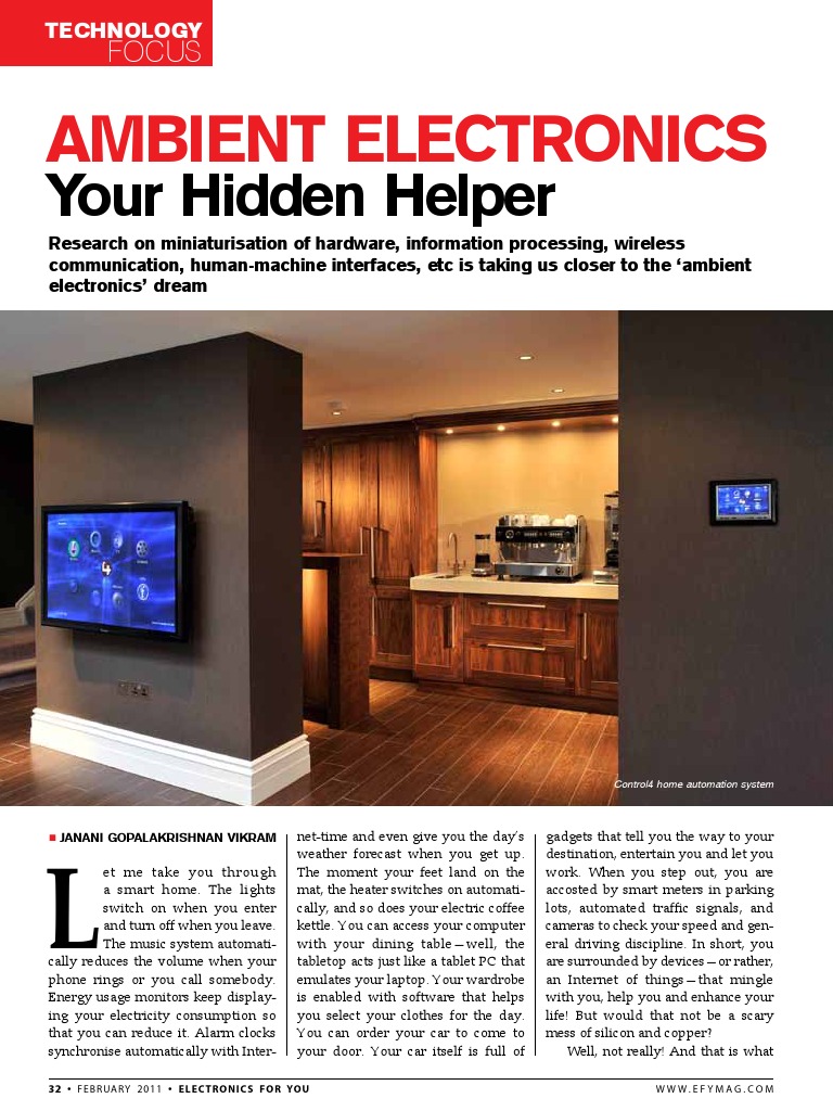 Envisioning the Future: A Glimpse of Ambient Electronics and the Rise of Calm Computing | PDF ...