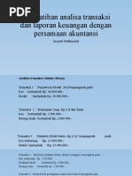 Soal Persamaan Dasar Akuntansi Dan Jawaban | PDF