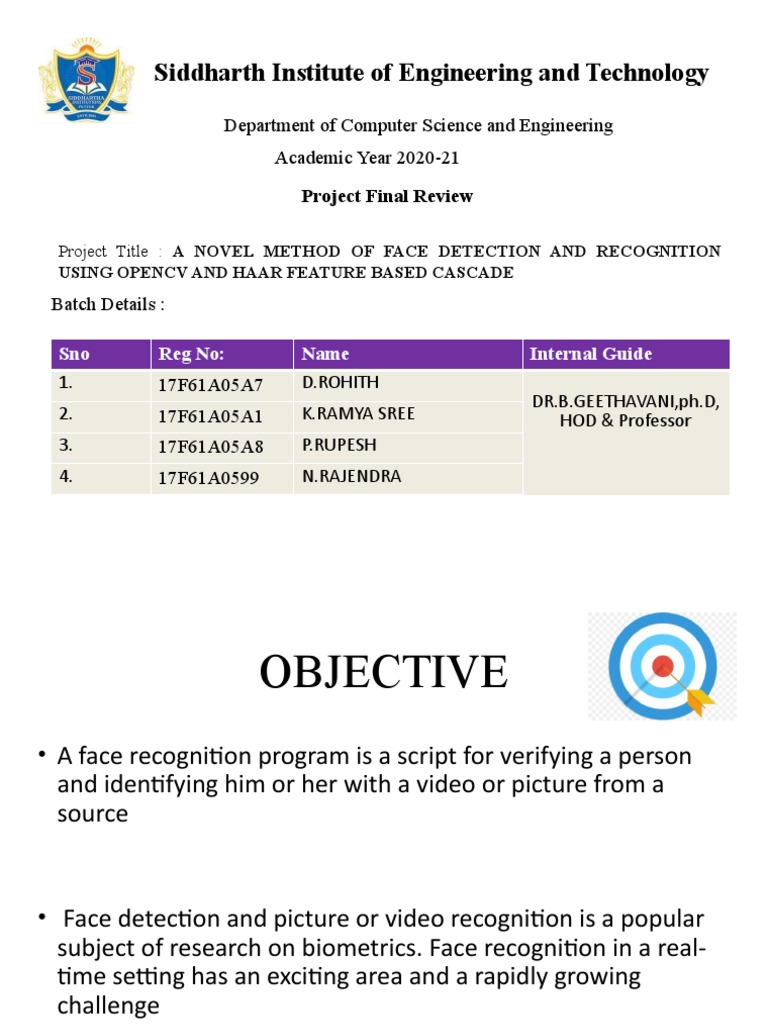 Siddharth Institute of Engineering and Technology | PDF | Computer Vision | Statistical ...